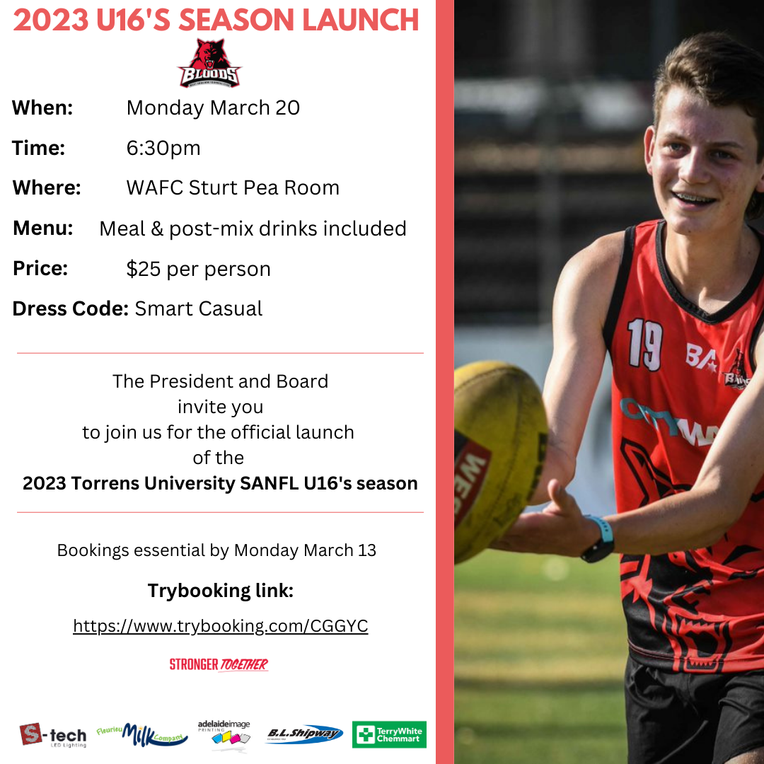 2023 U16's Season Launch - West Adelaide Football Club