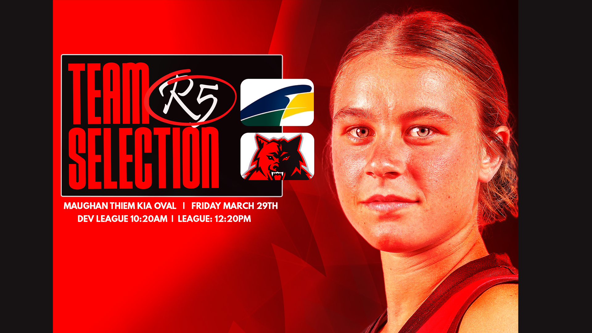 SANFLW Team Selection - Round 5 - West Adelaide Football Club