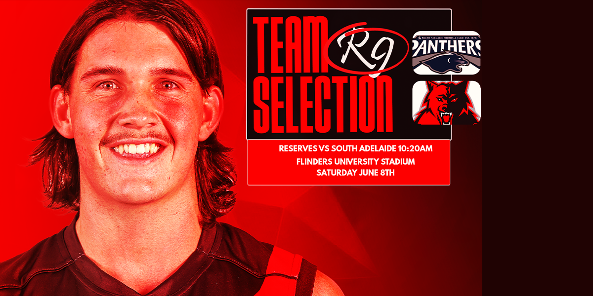 Reserves Team Selection - Round 9 - West Adelaide Football Club