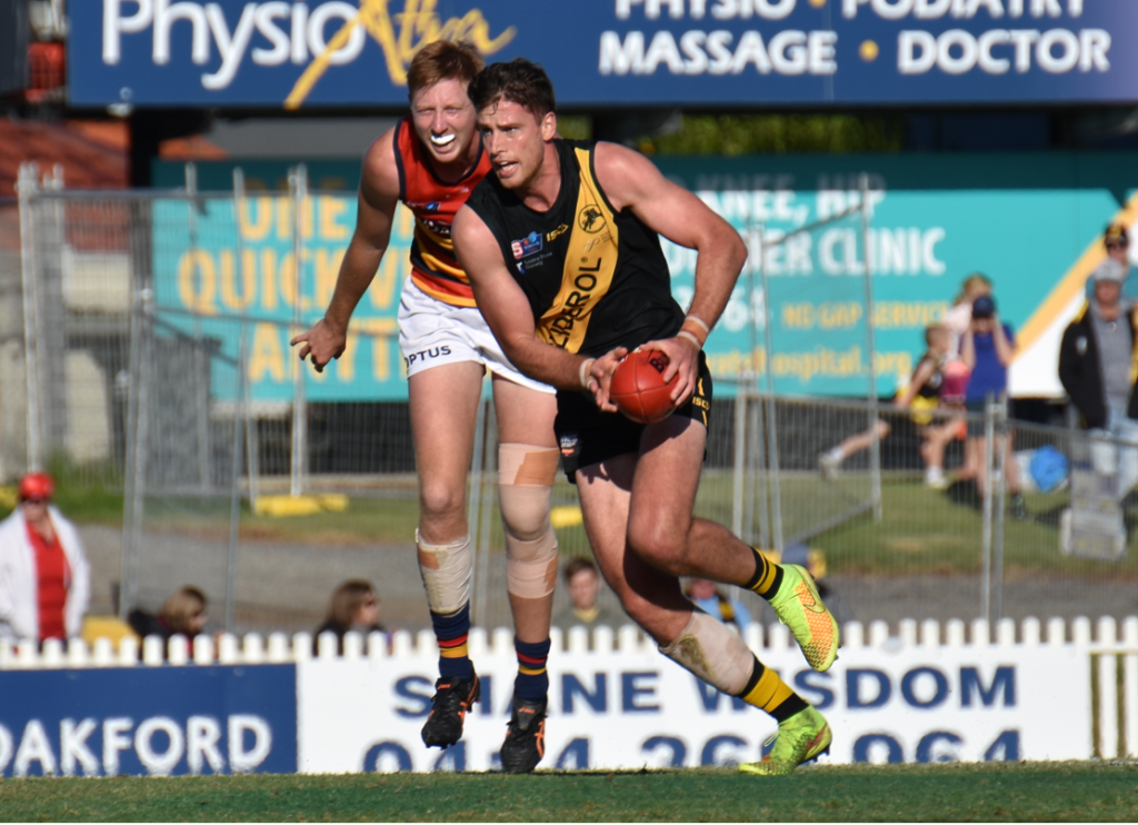 Jack jumping into his 100th SANFL game - SANFL
