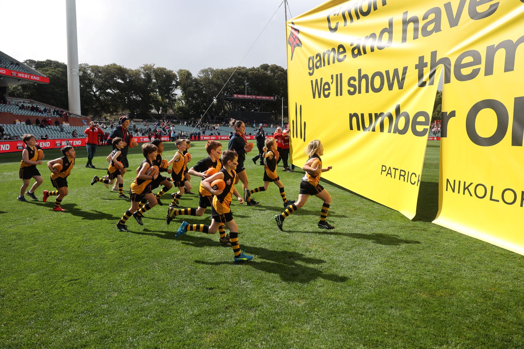 Patrick's footy banner design a winner - SANFL