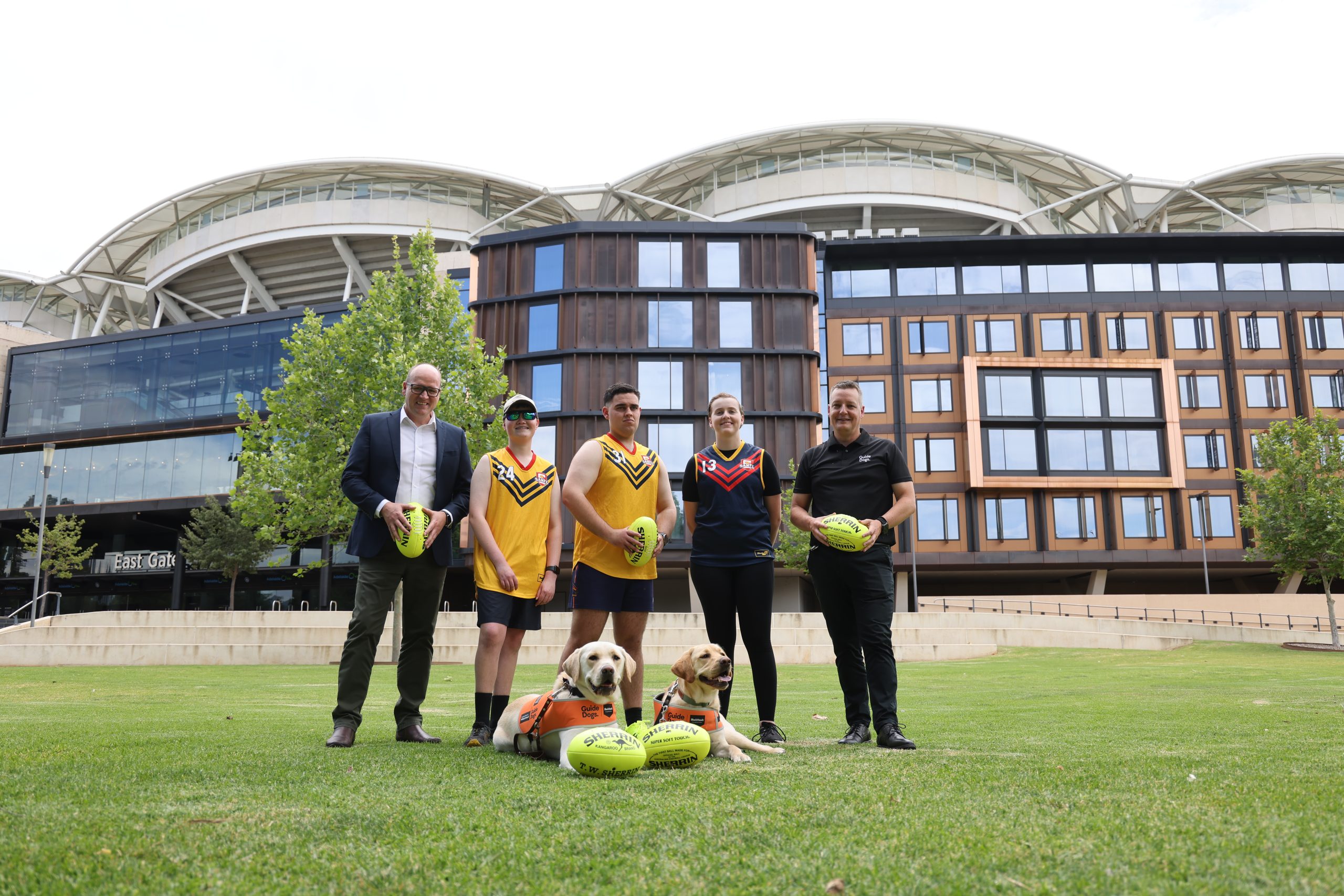SANFL teams up with Guide Dogs SA/NT to announce new Blind Low Vision ...