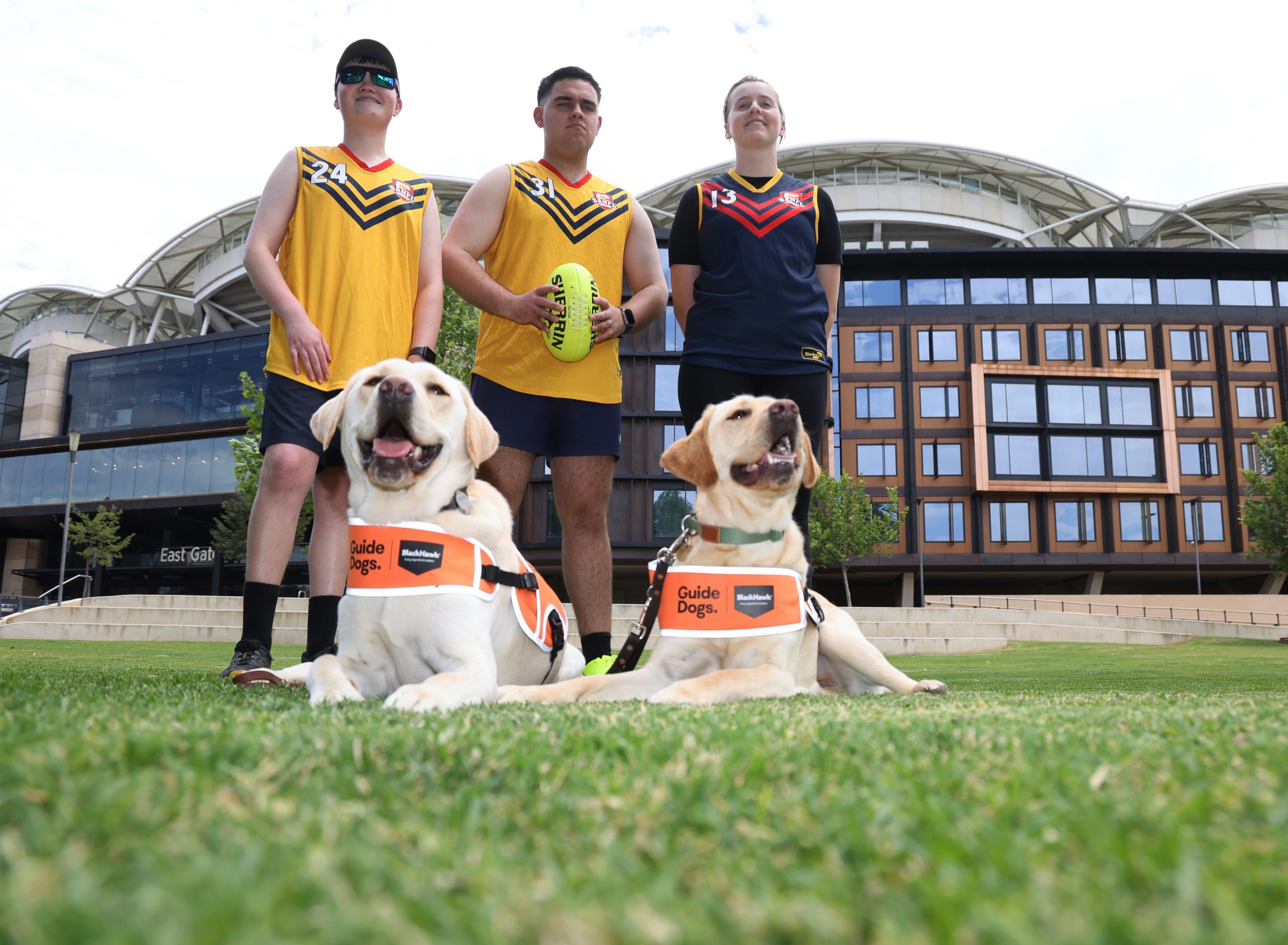 SANFL teams up with Guide Dogs SA/NT to announce new Blind Low Vision ...