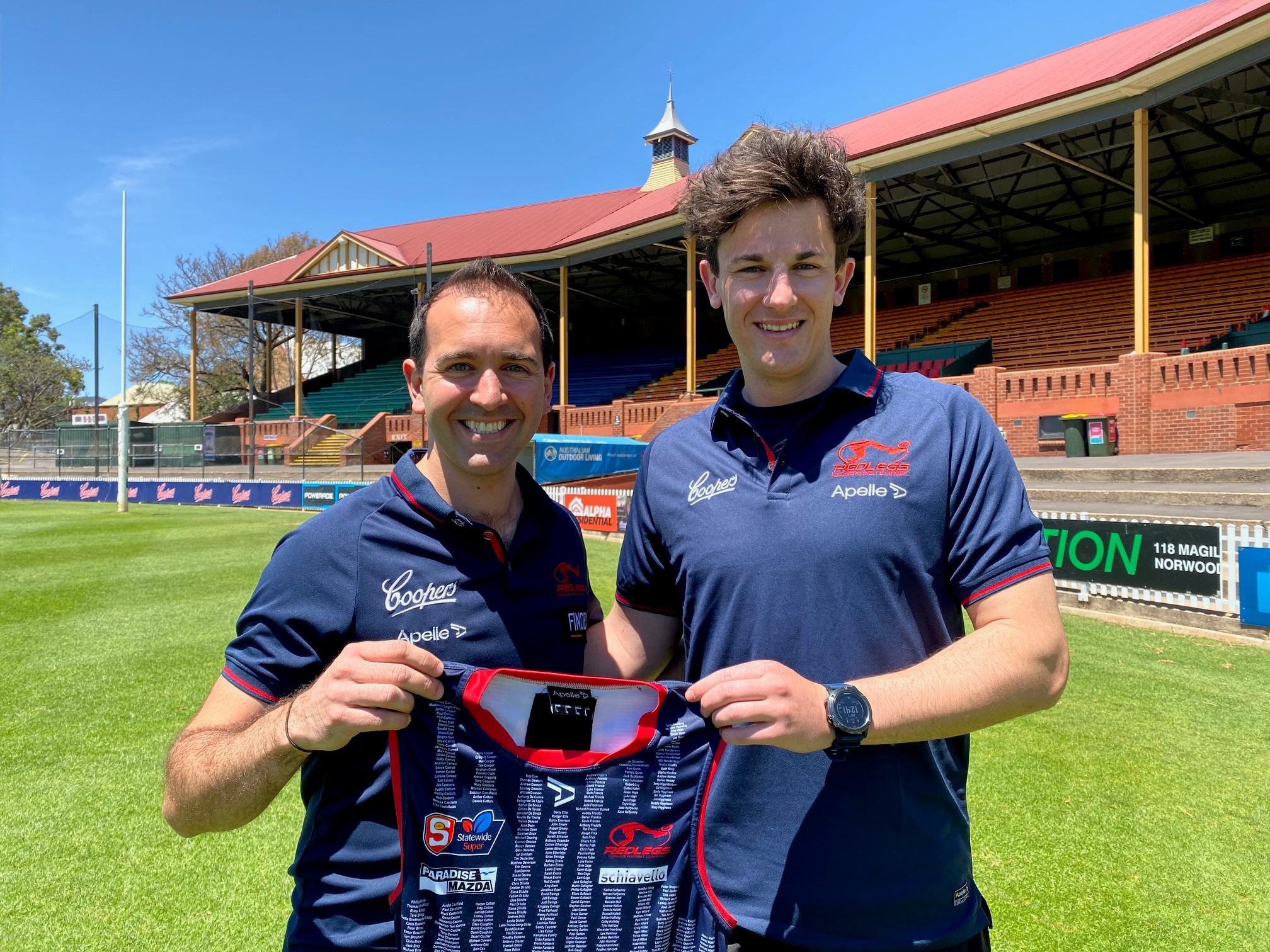 Connor McLean turns red and blue - Norwood Football Club