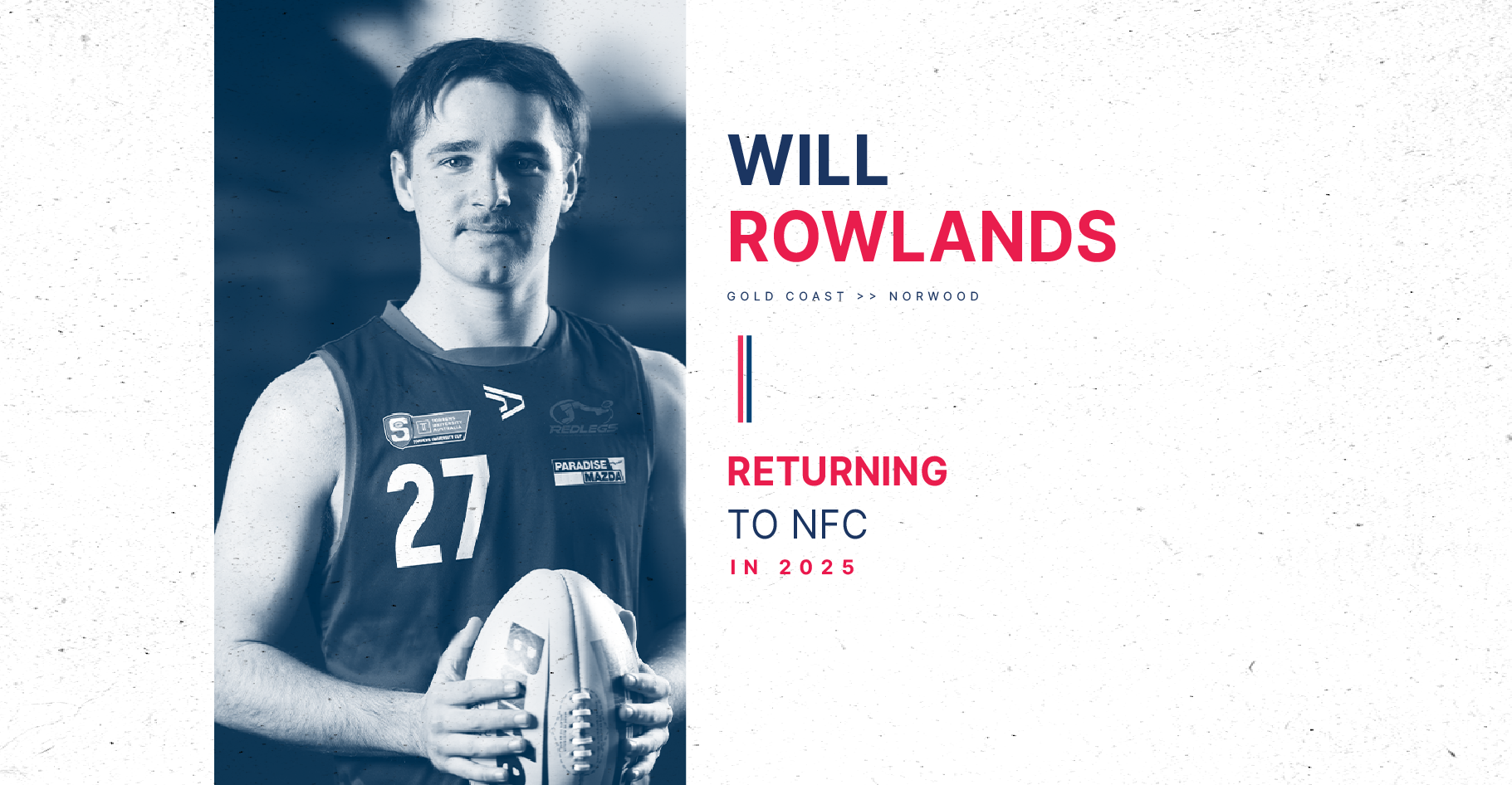 Will Rowlands returns to The Parade - Norwood Football Club