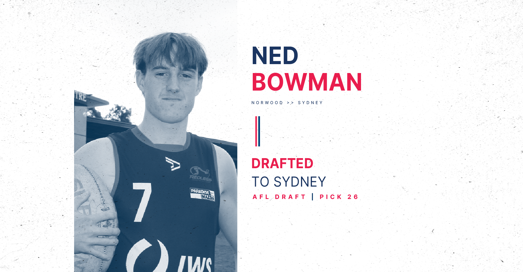Ned Bowman Drafted to Sydney - Norwood Football Club