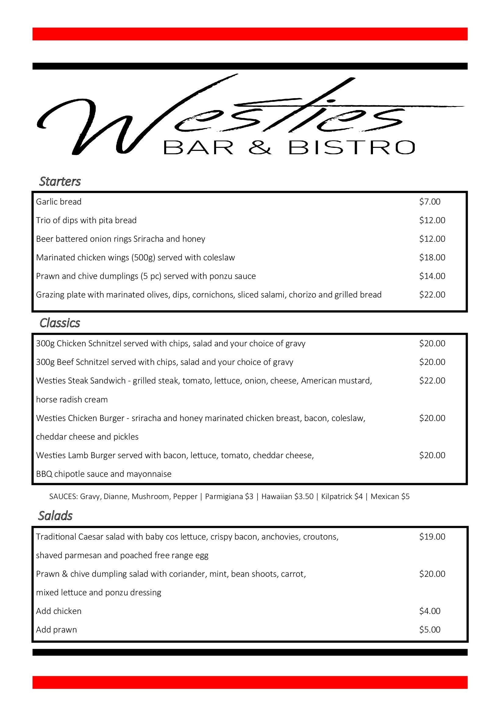 Westies Bar & Bistro - West Adelaide Football Club