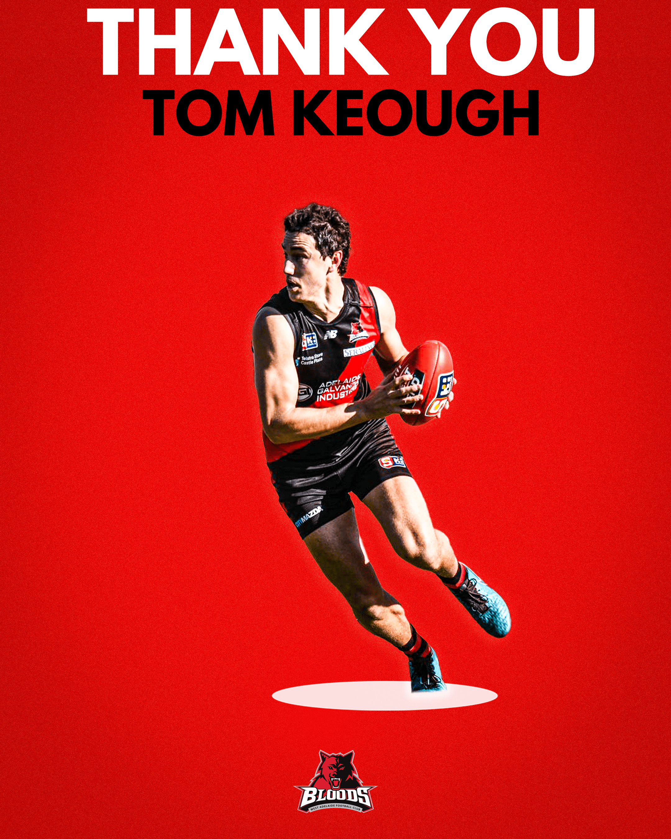 Thank you Tom Keough - West Adelaide Football Club