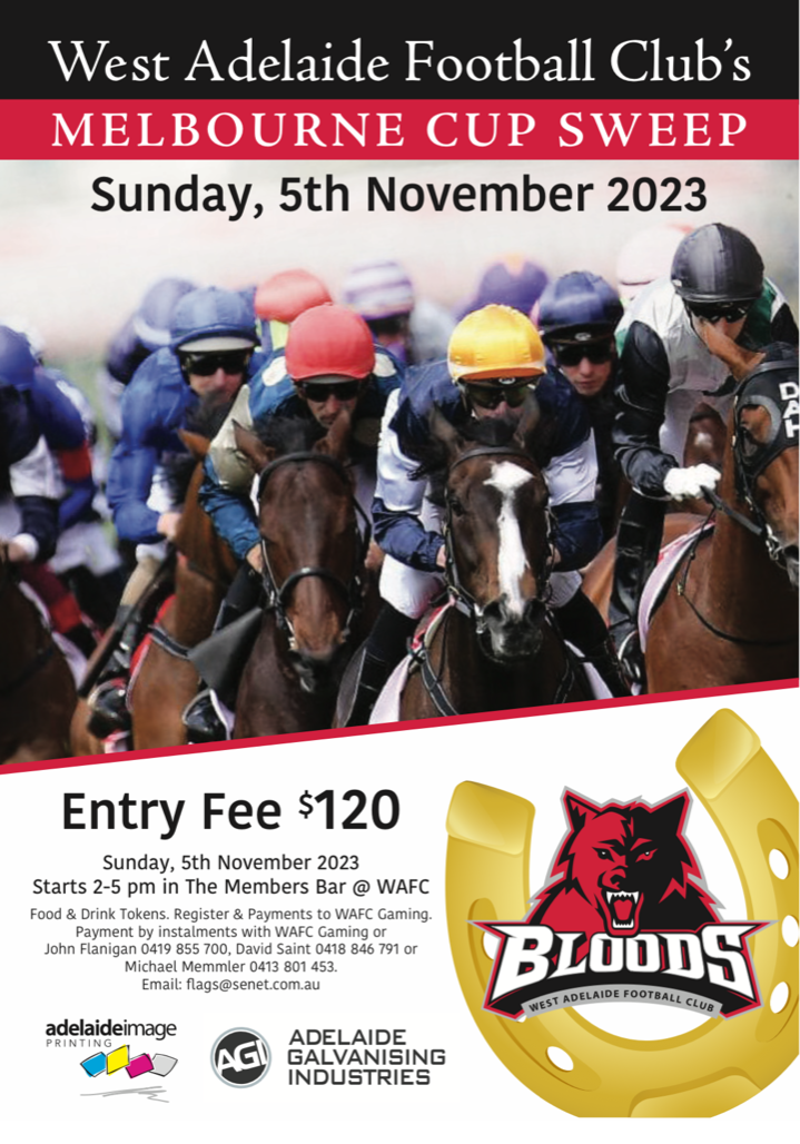 Melbourne Cup Sweep - West Adelaide Football Club