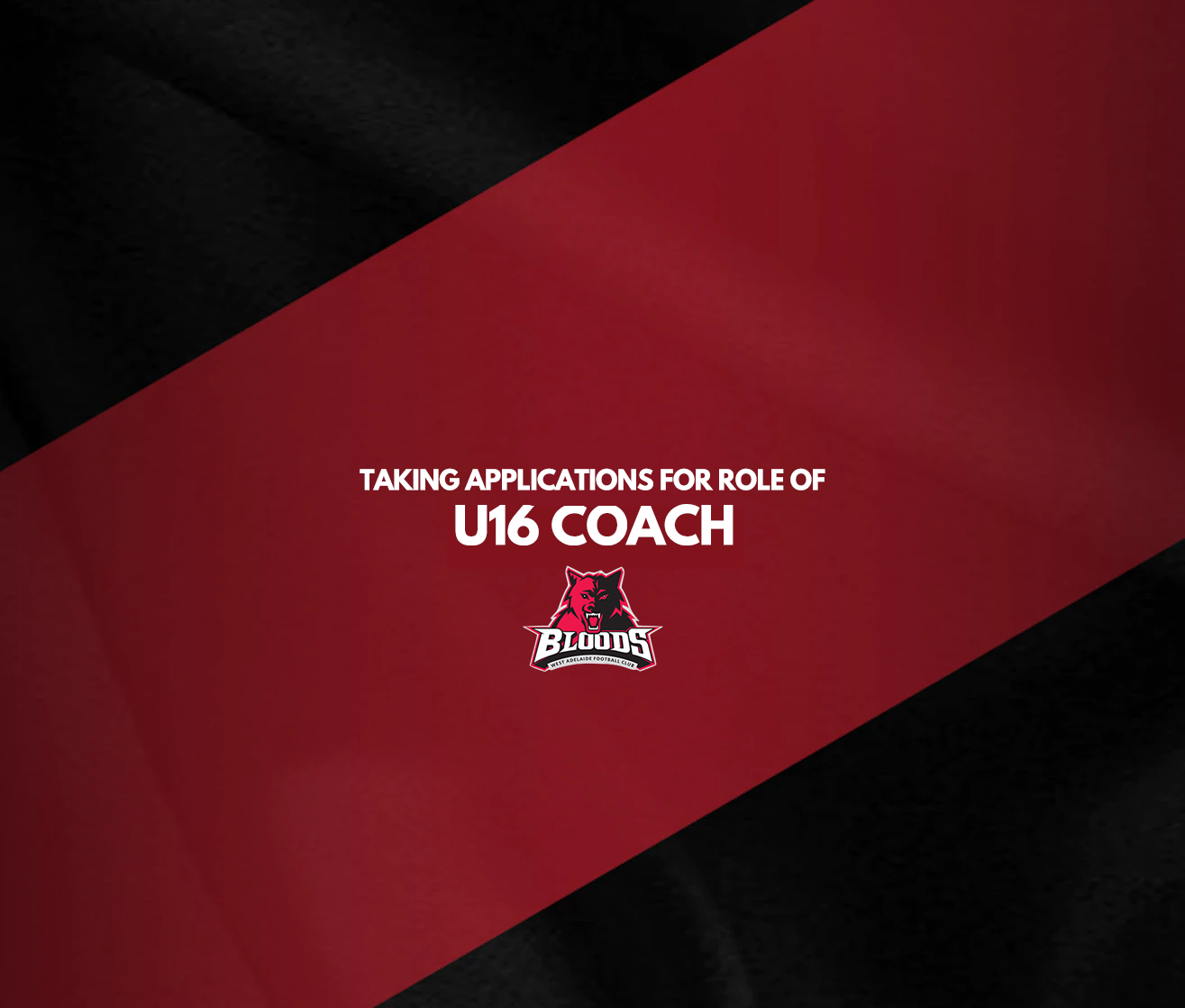 Taking Applications for role of U16 COE Coach - West Adelaide Football Club