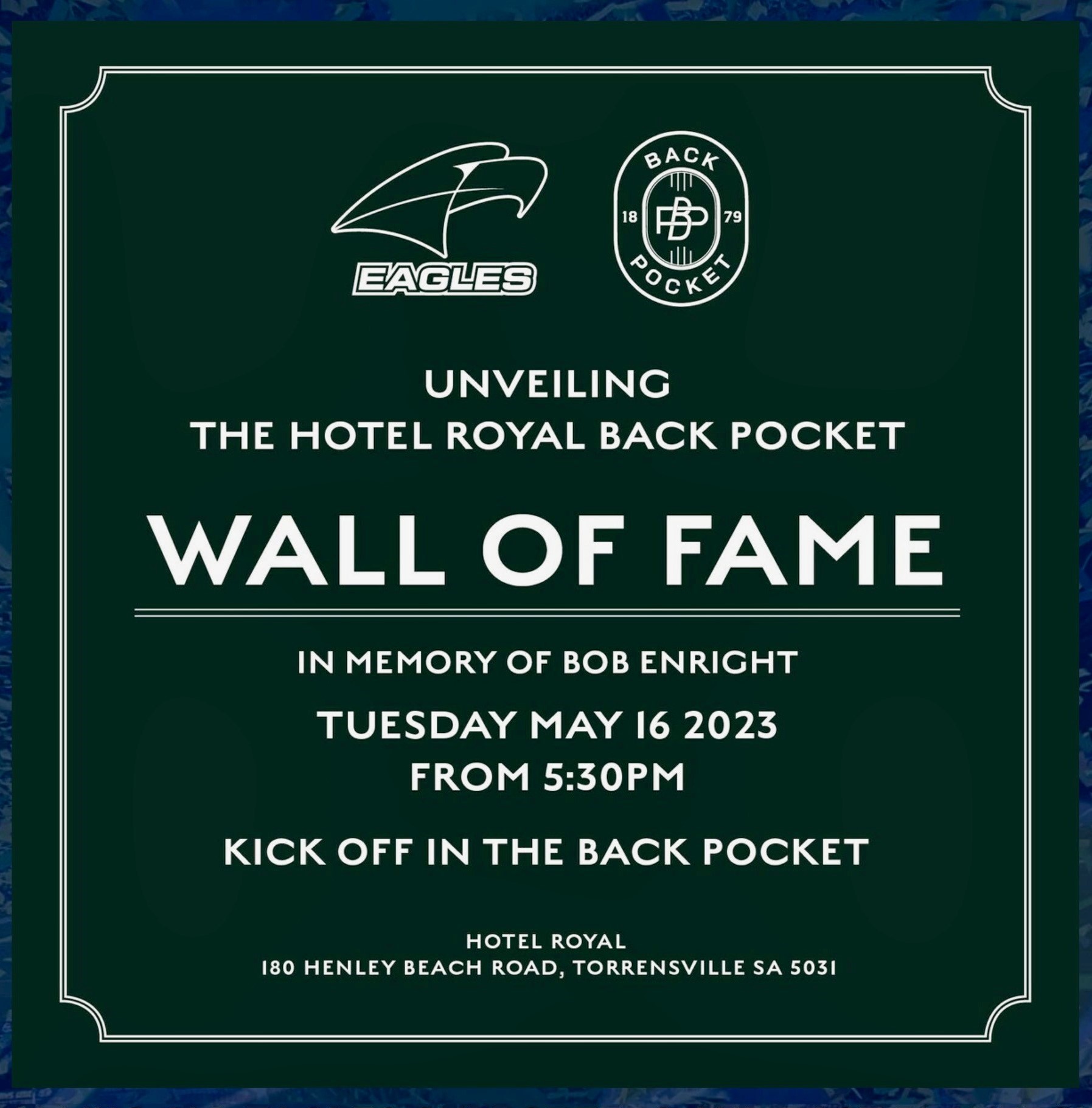 WALL OF FAME - Honouring Bob Enright - Woodville-West Torrens Football Club